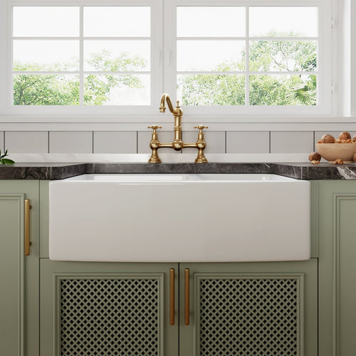 DeerValley DV-1K705 Eclipse 33" L X 21" W Double Basin Ceramic ...