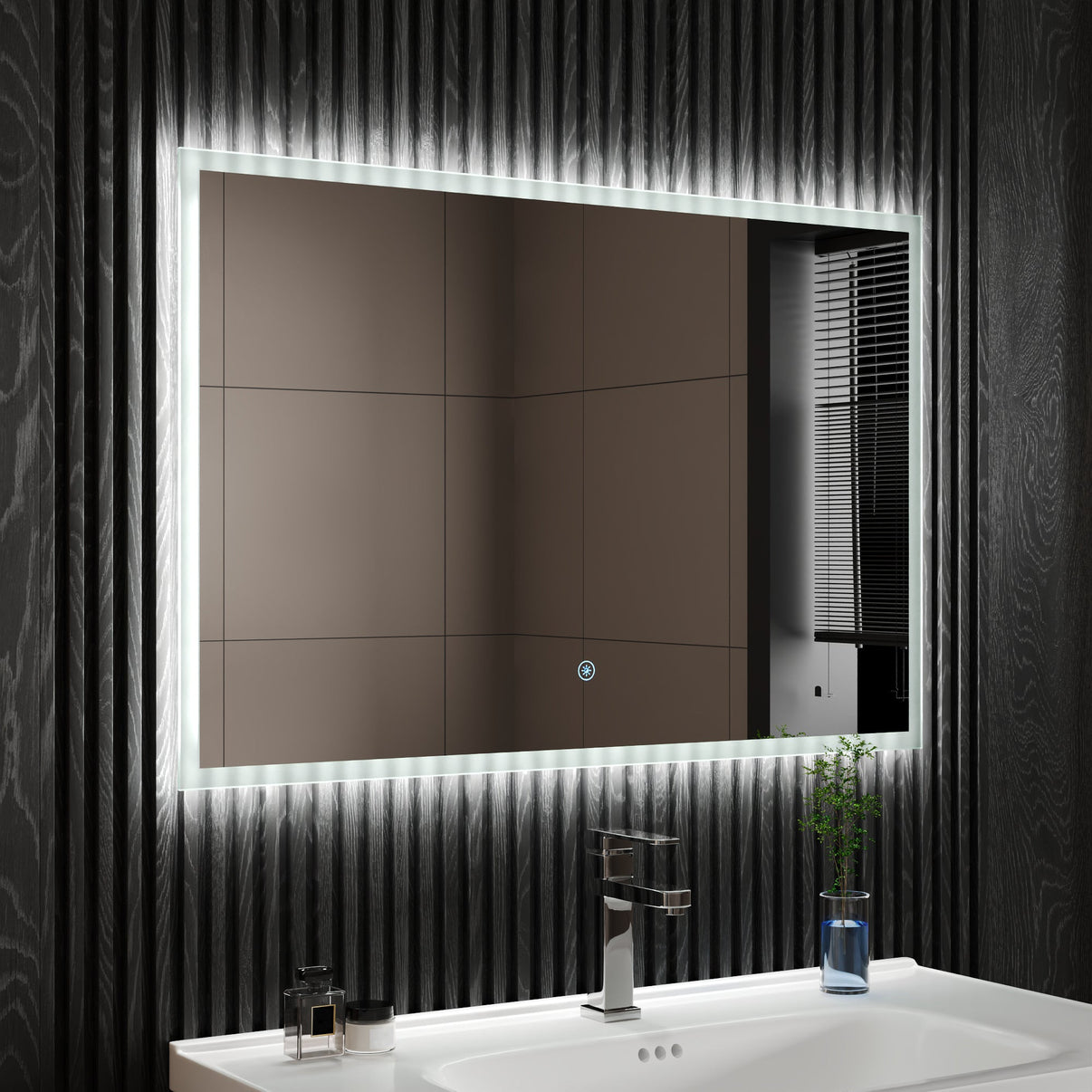 DeerValley DV-1MC0245 Led Bathroom Mirror with Lights, Smart Dimmable ...