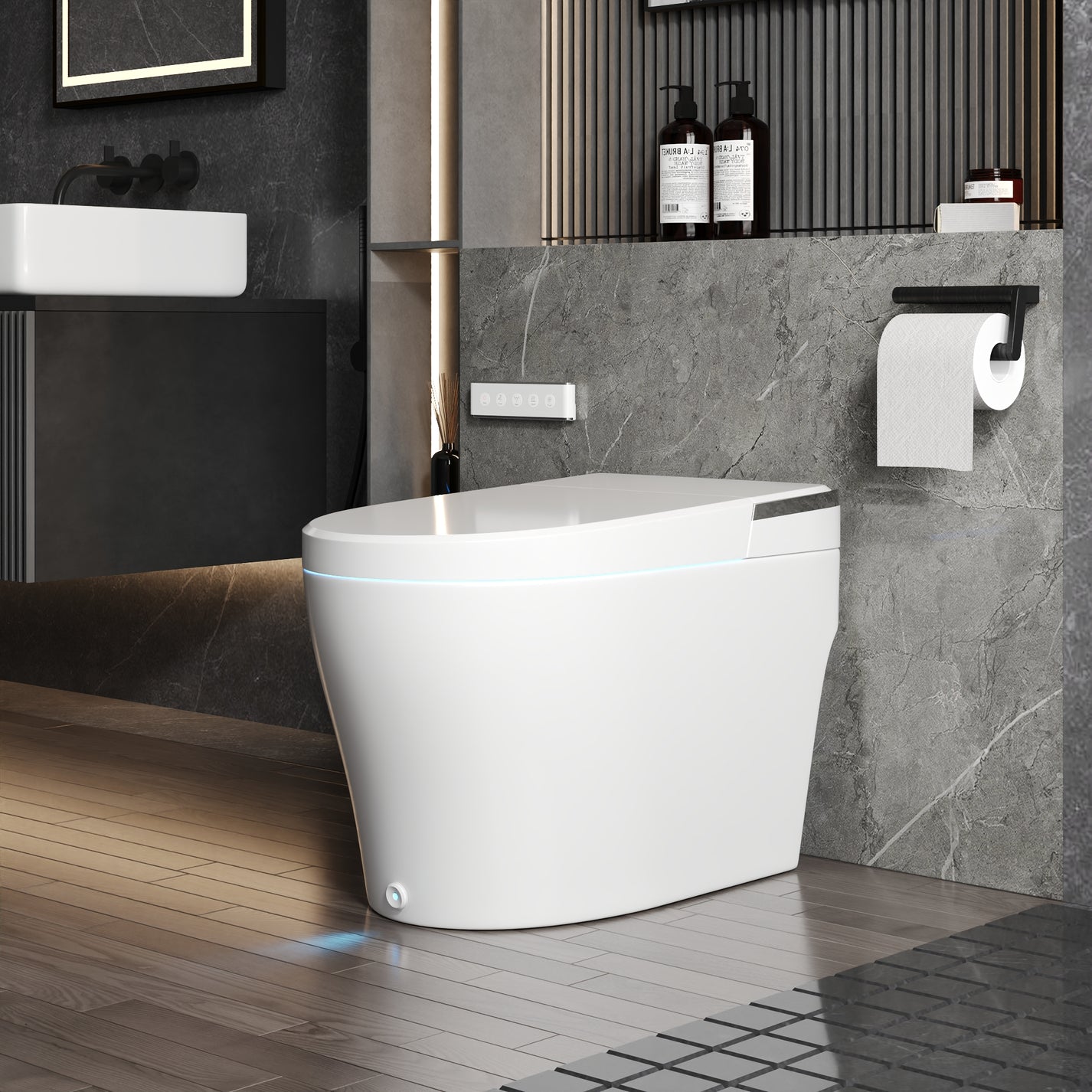 DeerValley DV-1S0029-V3 Smart Bidet Toilet, One-Piece Elongated Smart