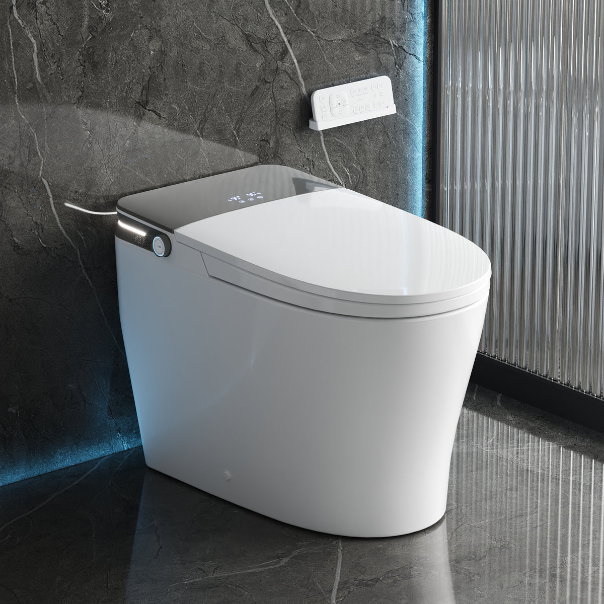DeerValley DV-1S0371-V3 ADA Smart Toilet with Foam Shield & Powerful 1 ...