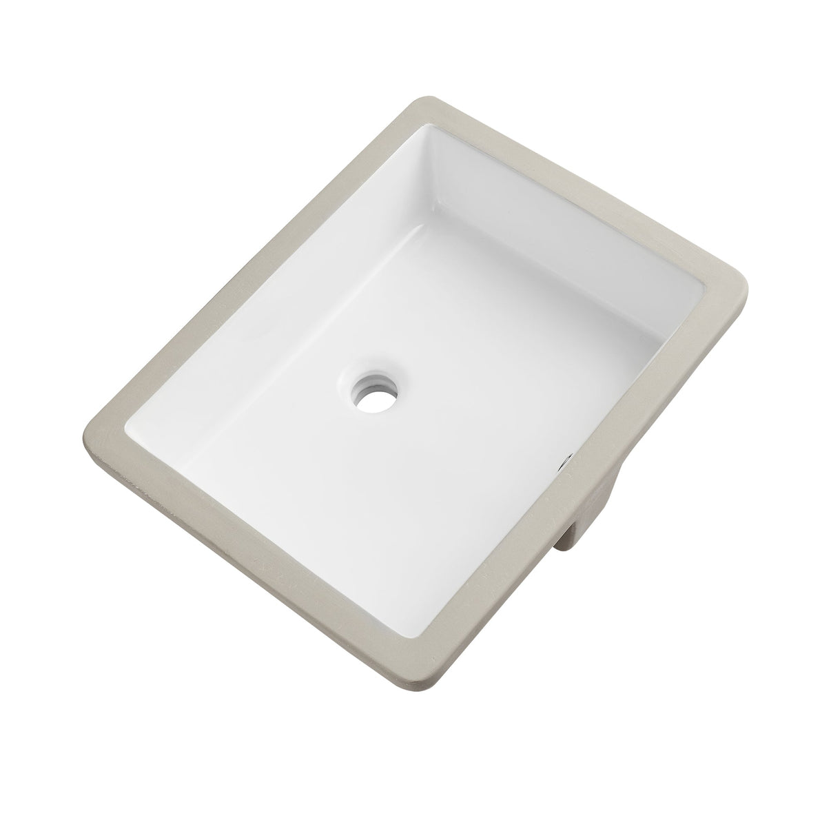 DeerValley DV-1U201 Ursa 21*15 White China Rectangular Sleek Undermount ...